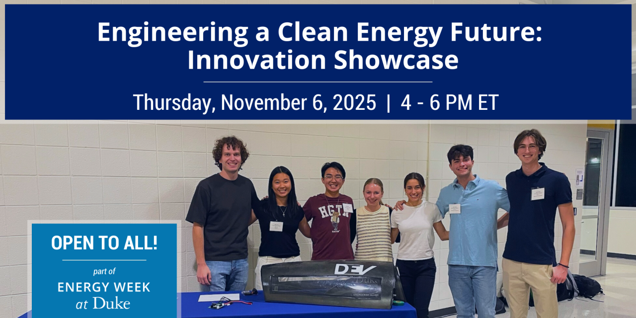 2025 Innovation Showcase | Energy Week at Duke University